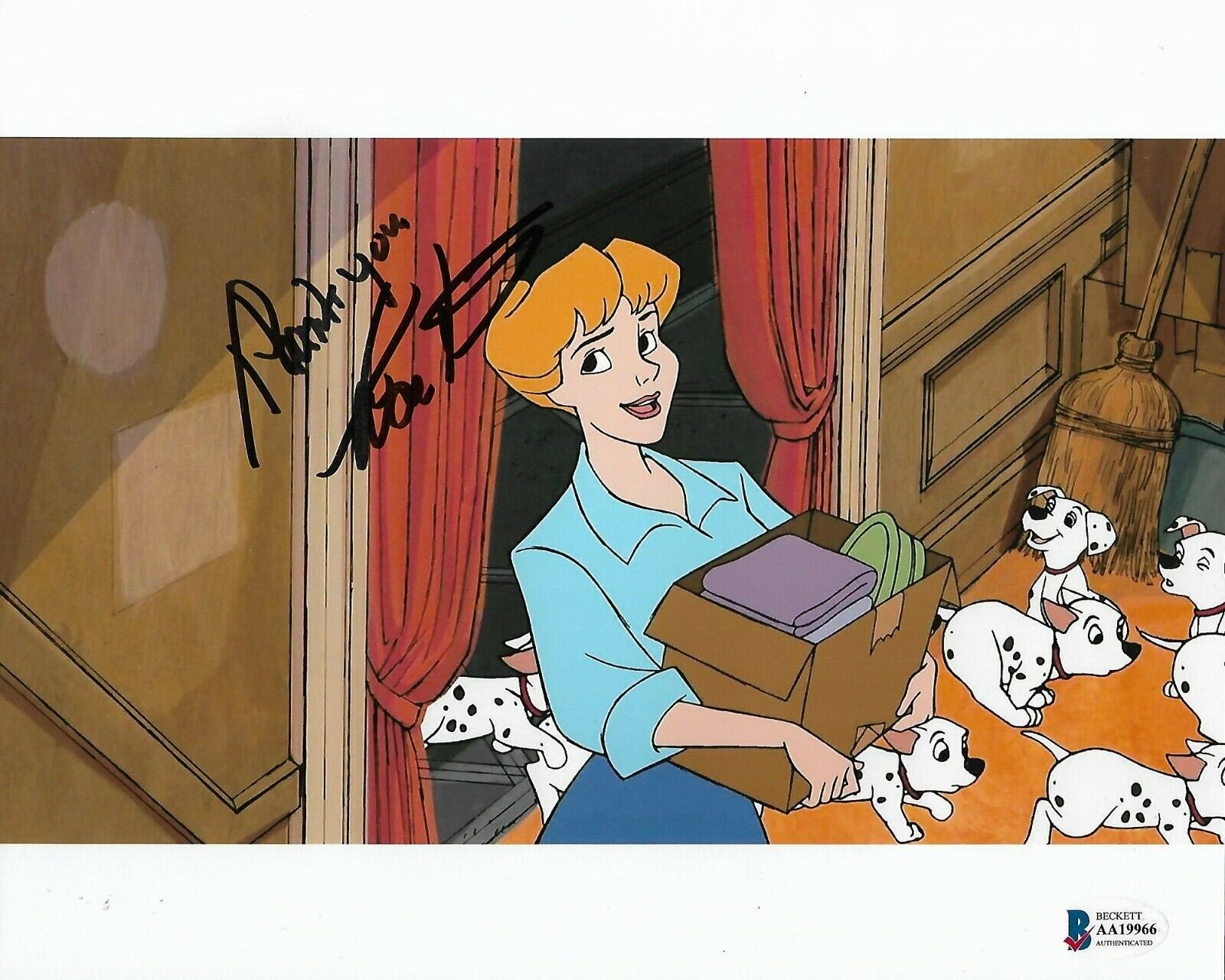 LISA DAVIS AUTOGRAPHED SIGNED DISNEY 101 DALMATIANS ANTIA BAS 8X10 ...