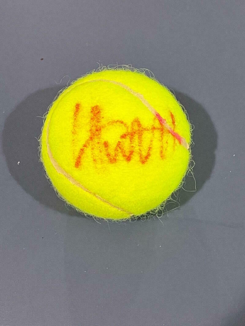 LLEYTON HEWITT SIGNED AUTOGRAPHED TENNIS BALL RARE CHAMPION LEGEND WITH ...