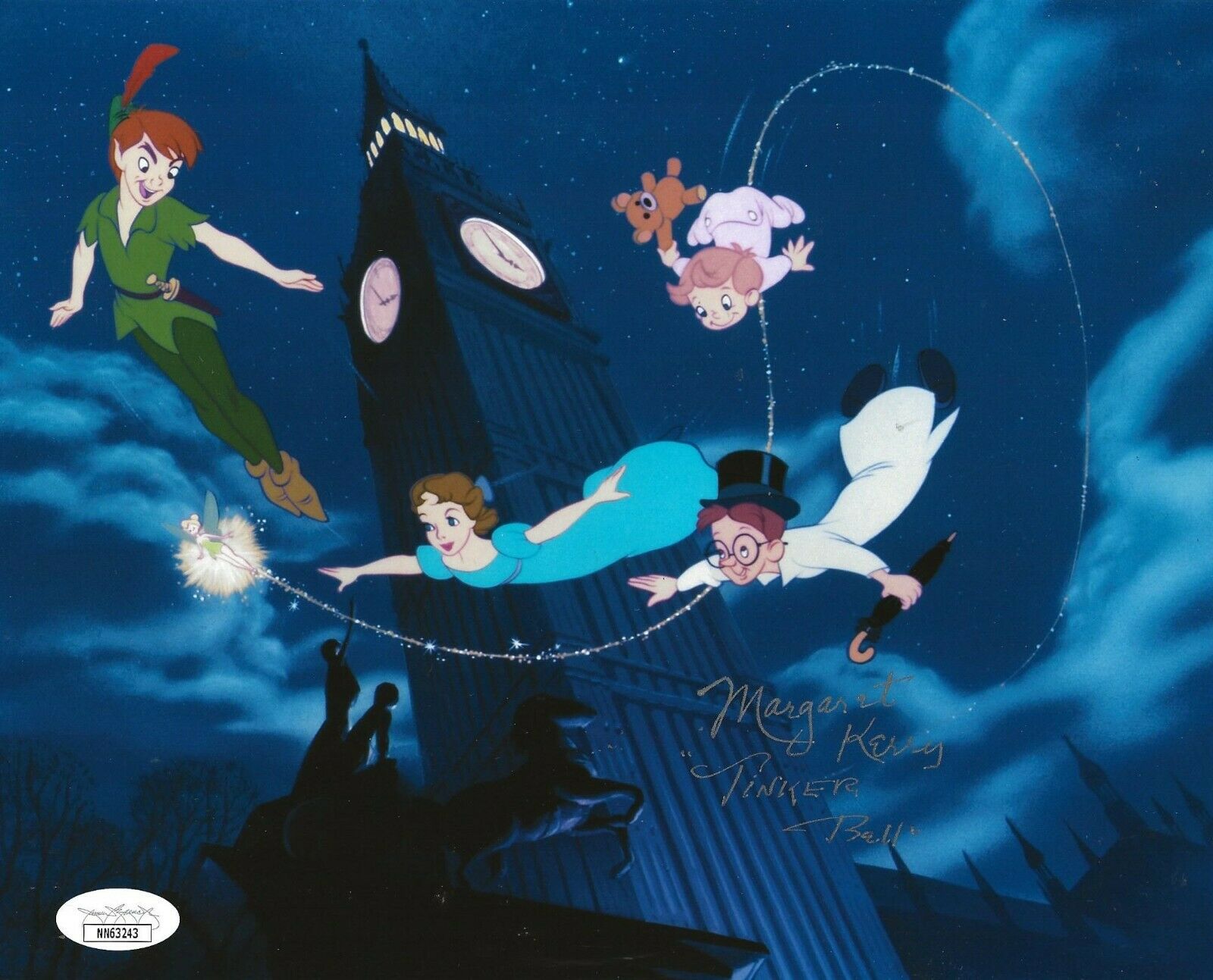 Margaret Kerry signed Disney Peter Pan Tinker Bell 8x10 photo ...