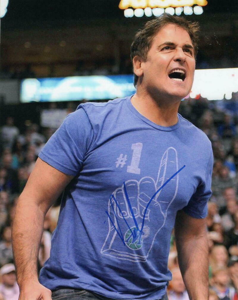 MARK CUBAN SIGNED AUTOGRAPH 8X10 PHOTO - DALLAS MAVERICKS OWNER SHARK ...