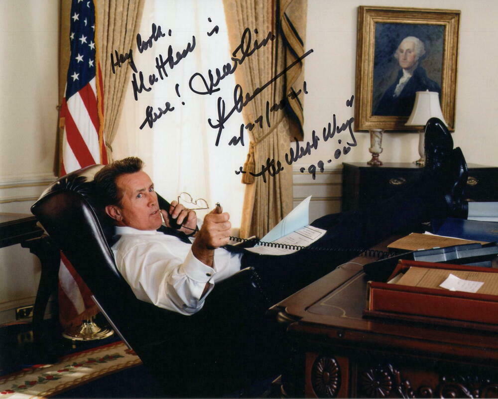 MARTIN SHEEN SIGNED AUTOGRAPH 8X10 PHOTO - THE WEST WING STAR W/ GREAT ...
