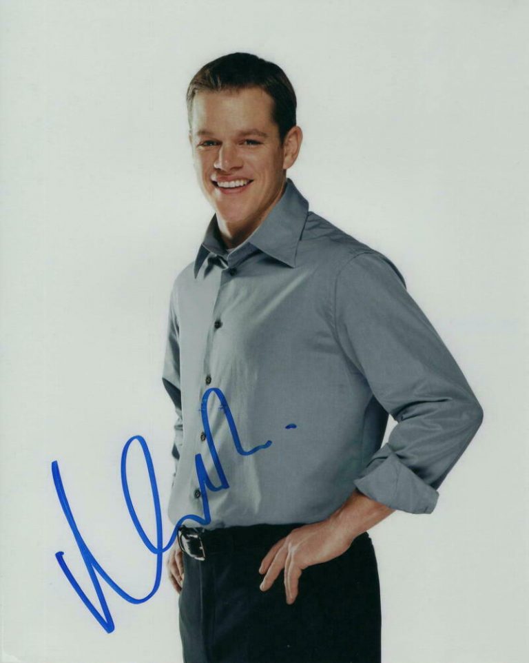 MATT DAMON SIGNED AUTOGRAPH 8X10 PHOTO - JASON BOURNE, GOOD WILL ...