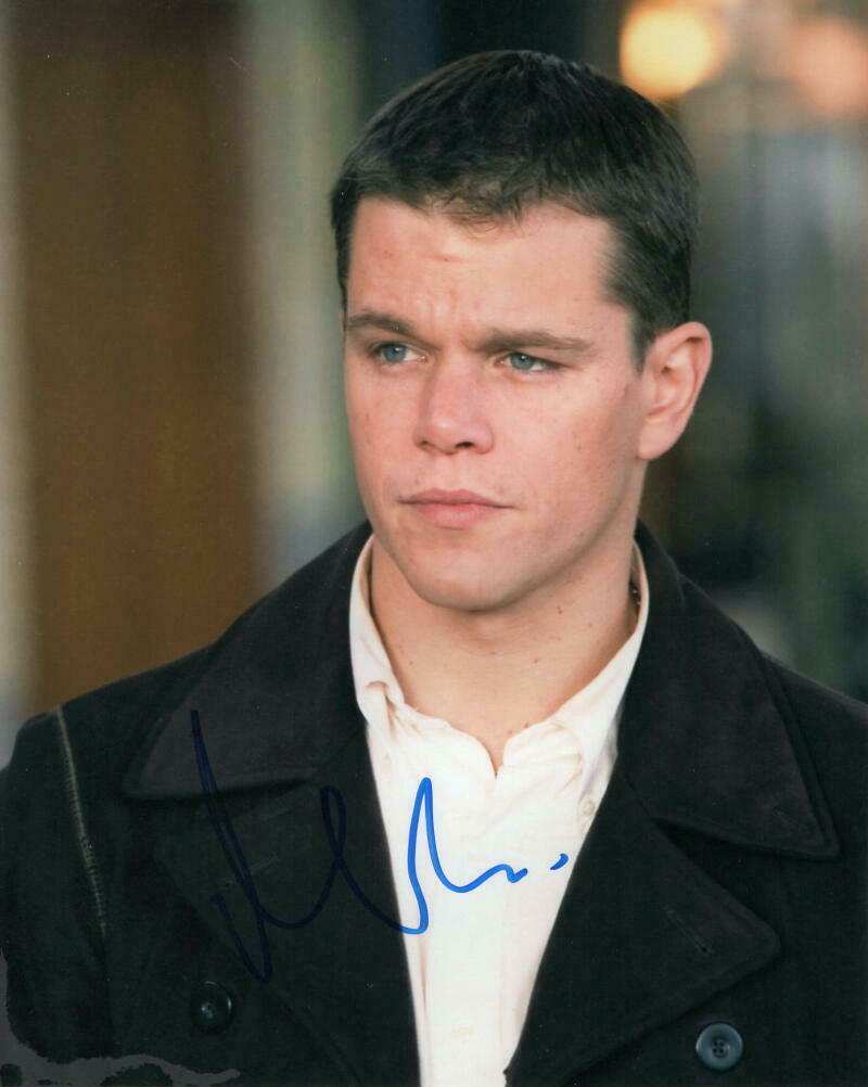 MATT DAMON SIGNED AUTOGRAPH 8X10 PHOTO - THE MARTIAN, INTERSTELLAR STUD ...