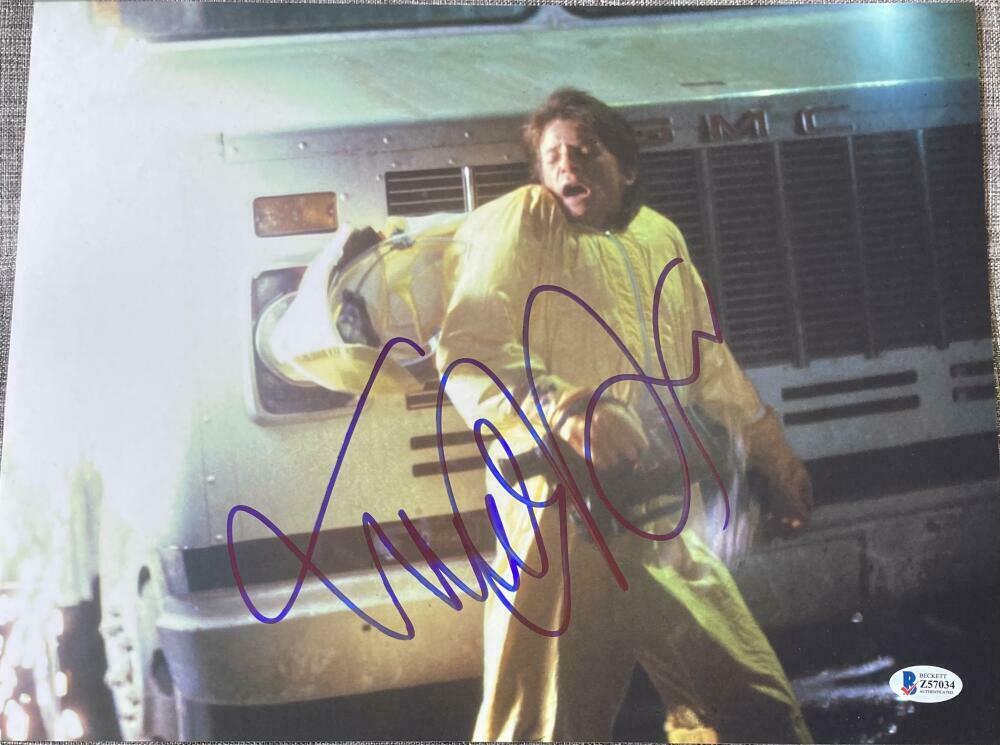 MICHAEL J. FOX SIGNED AUTOGRAPH - BACK TO THE FUTURE RARE 11X14 PHOTO ...