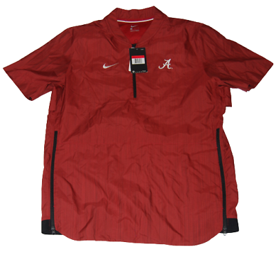 NIKE MENS L ALABAMA CRIMSON TIDE SS BASEBALL CAGE JACKET MAROON RED ...