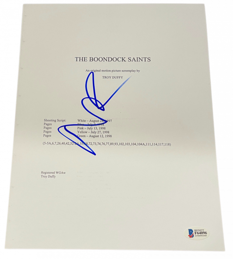 NORMAN REEDUS SIGNED BOONDOCK SAINTS FULL SCRIPT AUTOGAPH BECKETT COA ...