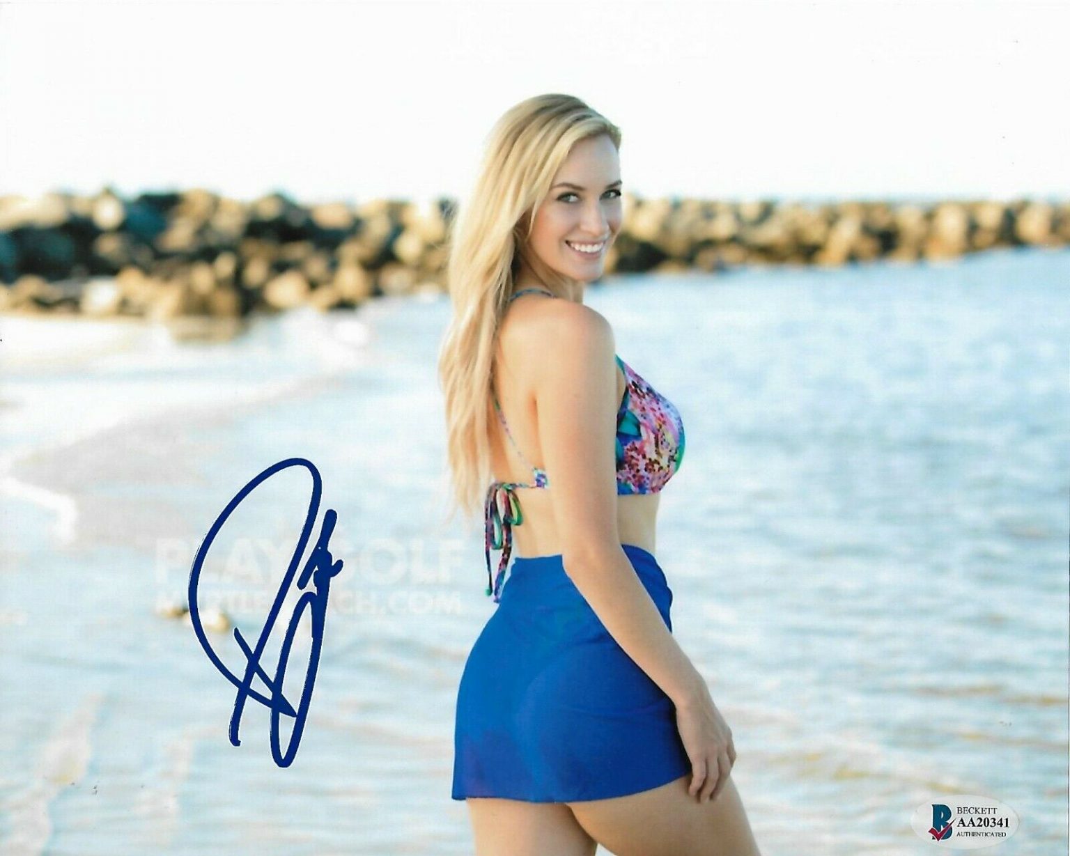 PAIGE SPIRANAC AUTOGRAPHED SIGNED LPGA GOLF HOT & SEXY BAS 8X10 PHOTO | Autographia