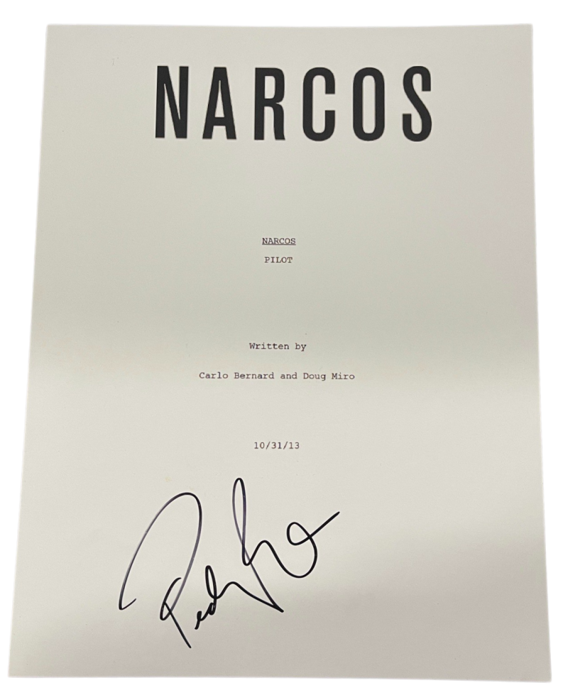 PEDRO PASCAL SIGNED NARCOS PILOT FULL SCRIPT AUTHENTIC AUTOGRAPH COA ...