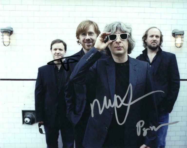 PHISH BAND SIGNED AUTOGRAPH 8x10 PHOTO - TREY ANASTASIO, MIKE, PAGE W ...