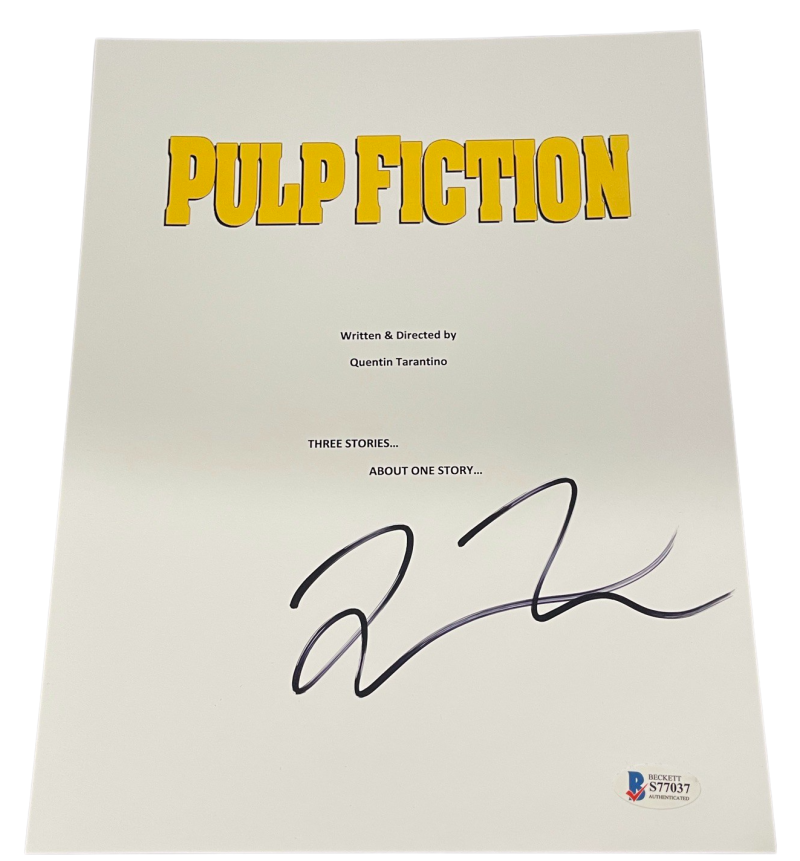 QUENTIN TARANTINO SIGNED PULP FICTION FULL SCRIPT AUTOGRAPH BECKETT COA ...