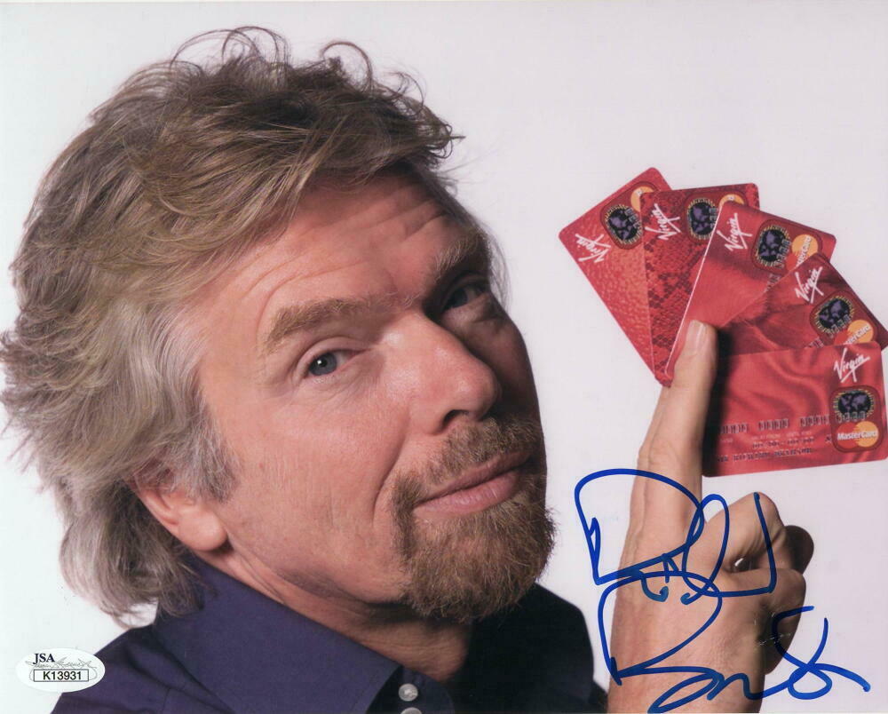 RICHARD BRANSON SIGNED AUTOGRAPH 8x10 PHOTO - VIRGIN GALACTIC ...