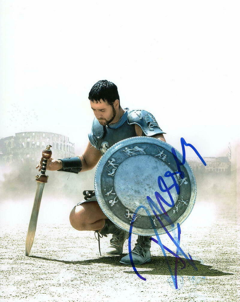 RUSSELL CROWE SIGNED AUTOGRAPH 8X10 PHOTO - GLADIATOR STUD, THE NICE ...