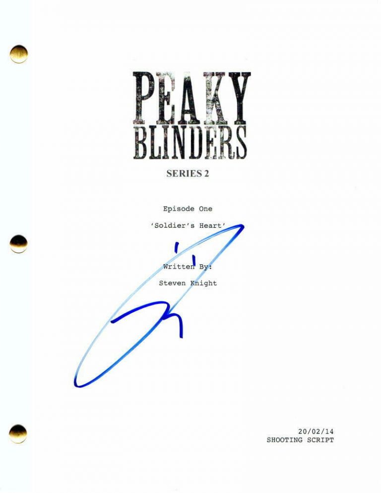 TOM HARDY SIGNED AUTOGRAPH PEAKY BLINDERS SCRIPT - CILLIAN MURPHY ...
