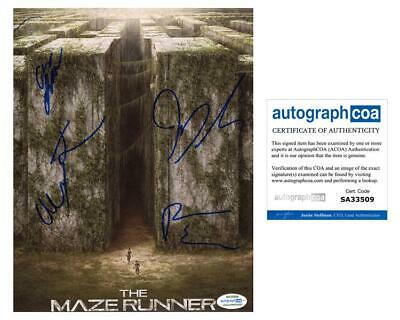 "The Maze Runner" AUTOGRAPHS Signed 8x10 Photo - James Dashner +3 ACOA ...
