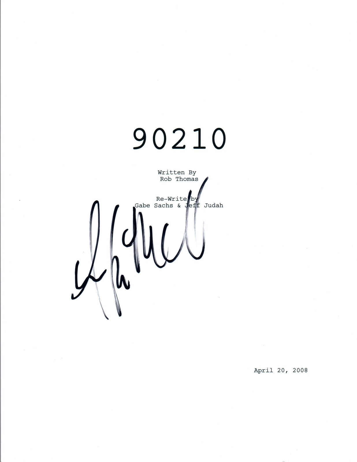 AnnaLynne McCord Signed Autograph 90210 Pilot Episode Script Naomi ...