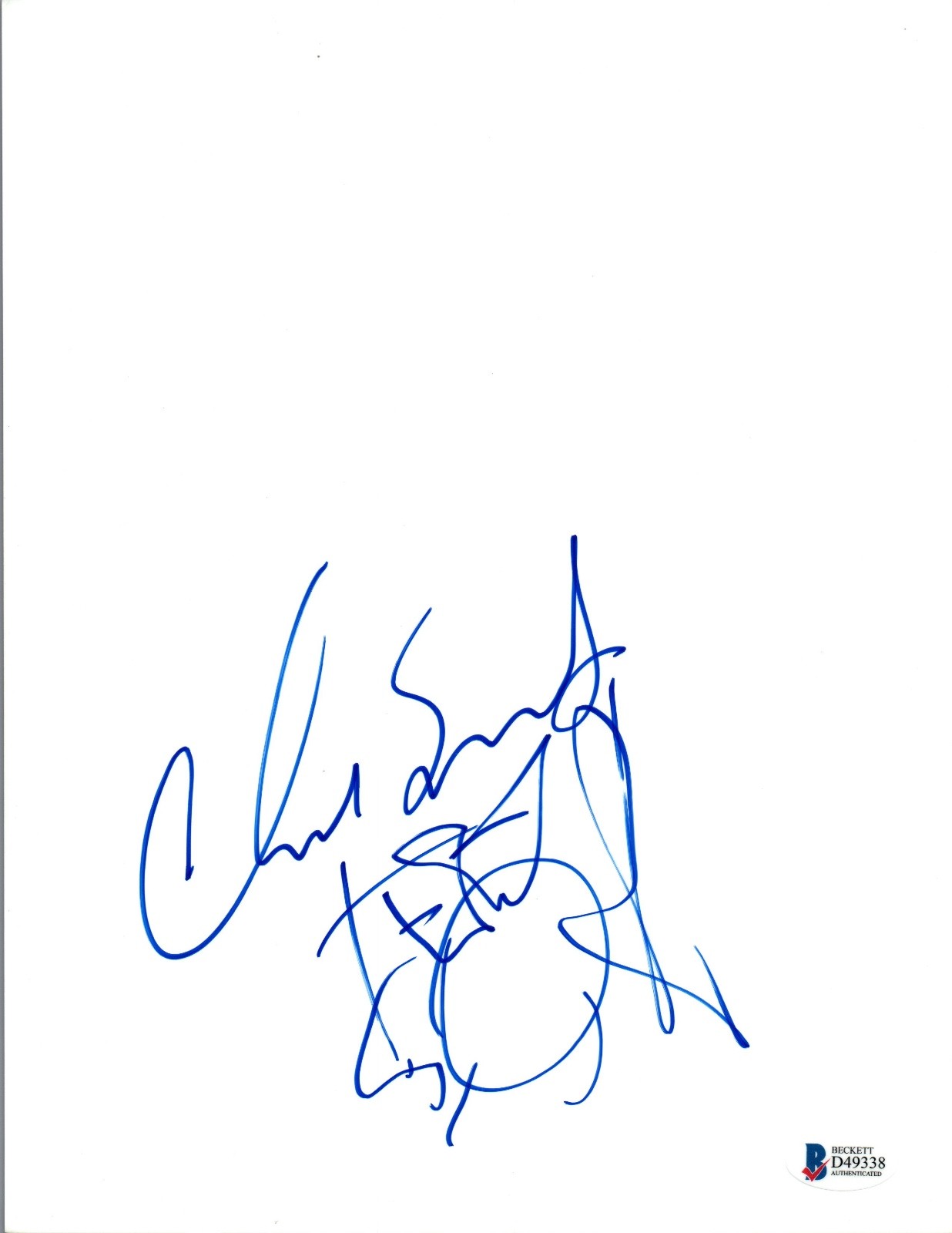 Chad Smith Signed Autograph Red Hot Chili Peppers Drum Sketch Drawing ...