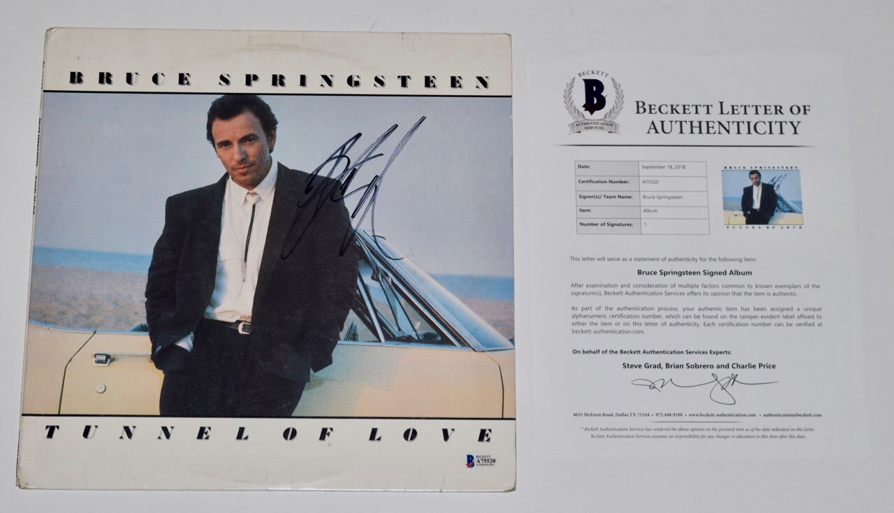 Bruce Springsteen Signed Autographed Tunnel of Love Record Album ...