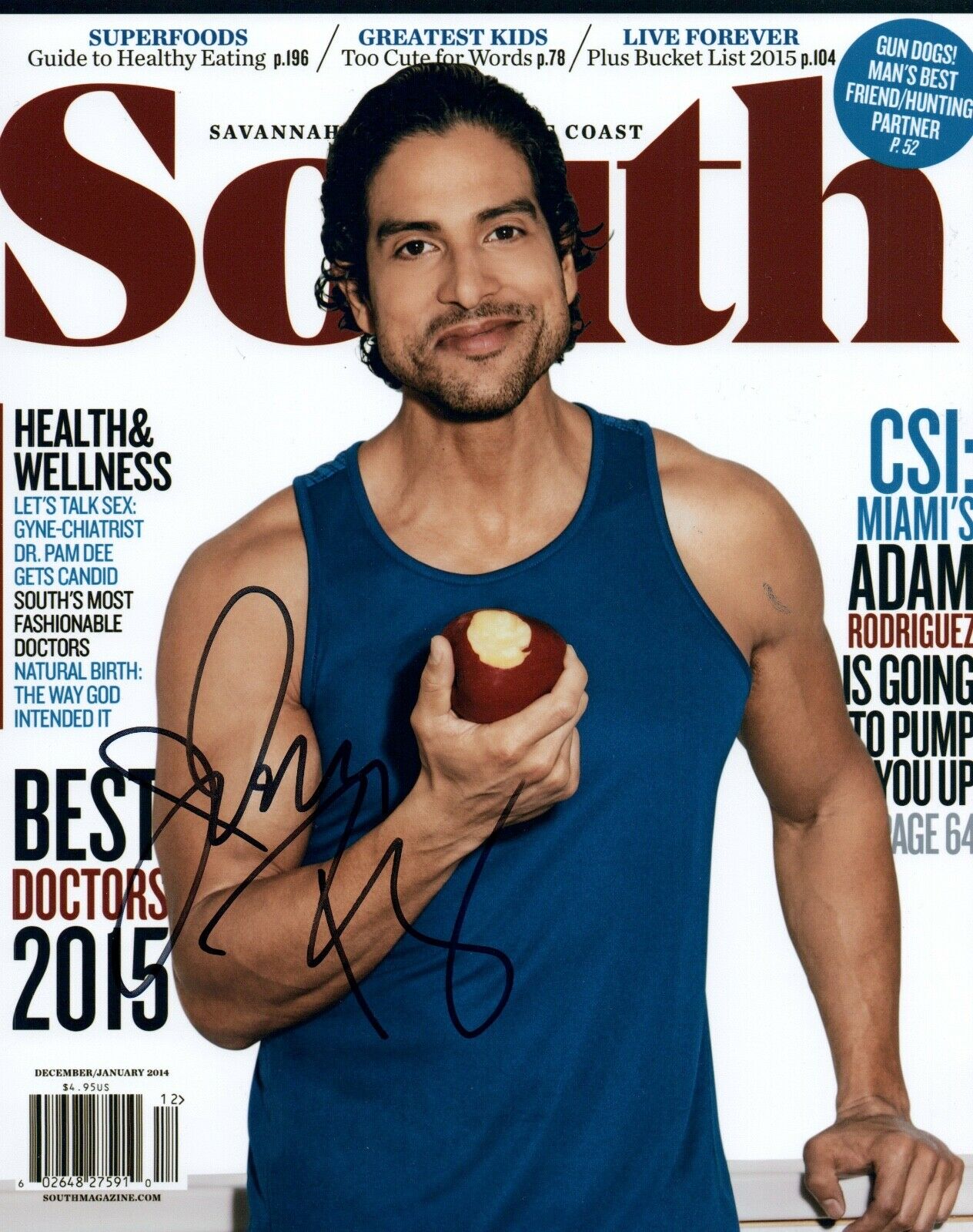 Adam Rodriguez Signed Autographed 8x10 Photo CSI MIAMI Handsome Actor ...
