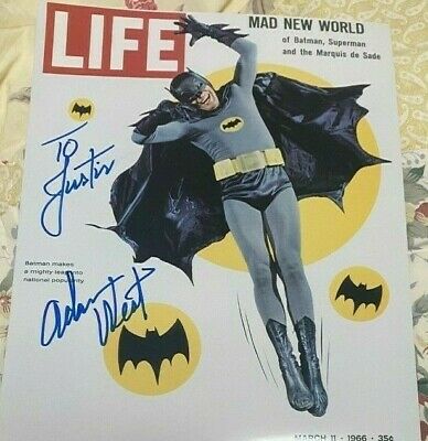 Adam West signed autographed 8x10 photo Batman Life Magazine Cover ...