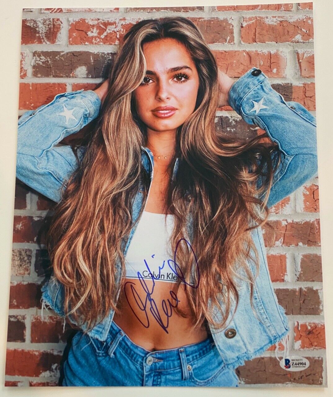 Addison Rae Signed Autographed 11x14 Photo TikTok Actress Beckett BAS ...
