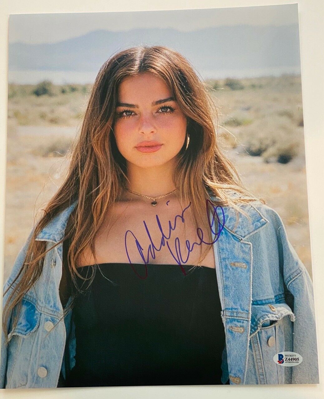 Addison Rae Signed Autographed 11x14 Photo TikTok Actress Beckett BAS ...