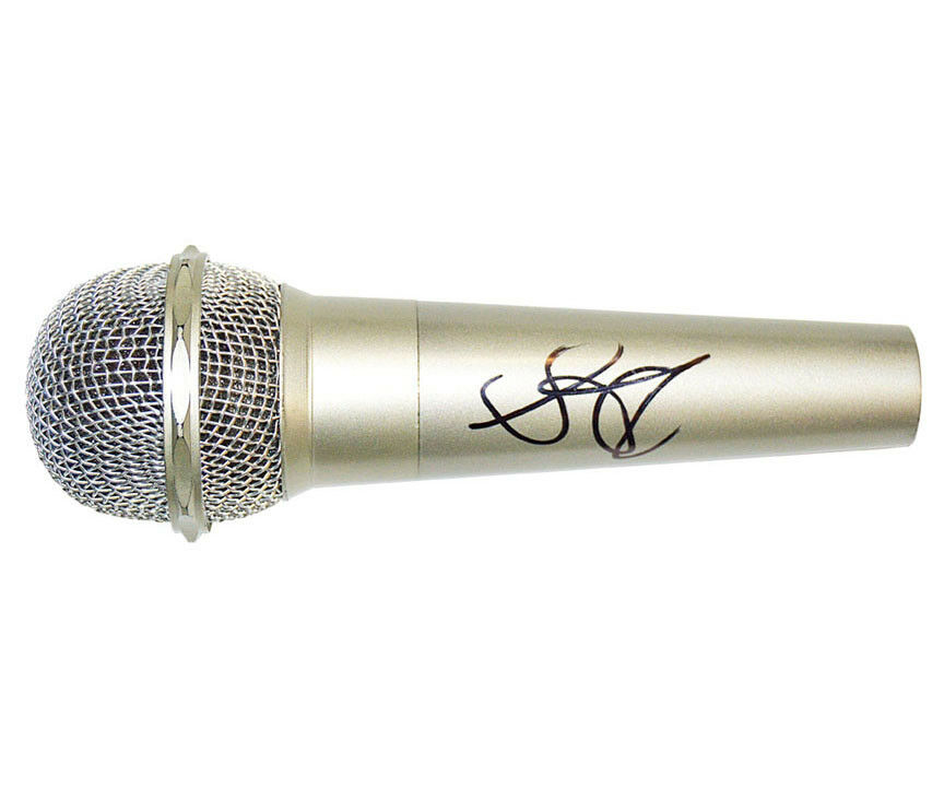 Aerosmith Steven Tyler Autographed Silver DM-501 Microphone AFTAL ...