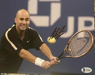 Andre Agassi Signed Autographed 8x10 Photo Tennis Legend Beckett COA ...