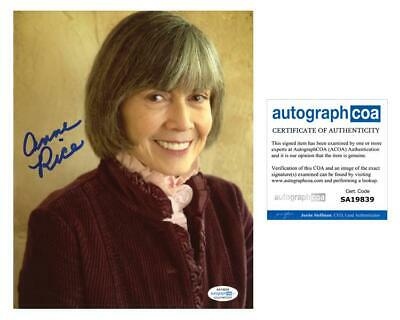Anne Rice "Interview with the Vampire" AUTOGRAPH Signed 8x10 Photo ACOA ...