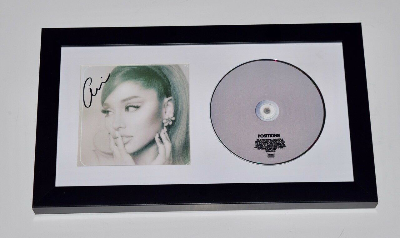 Ariana Grande Signed Autographed Positions Framed CD Booklet Display ...
