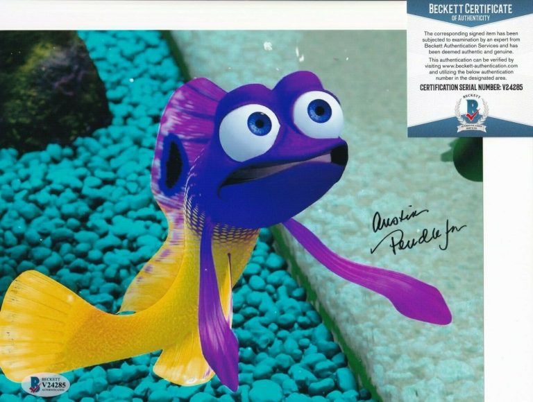 AUSTIN PENDLETON signed (FINDING NEMO) Gurgle Movie 8X10 photo BECKETT ...