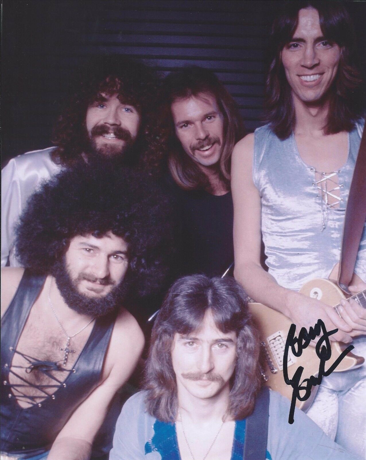 BARRY GOUDREAU BOSTON BAND SIGNED AUTOGRAPHED 8X10 PHOTO GUITARIST BRAD ...