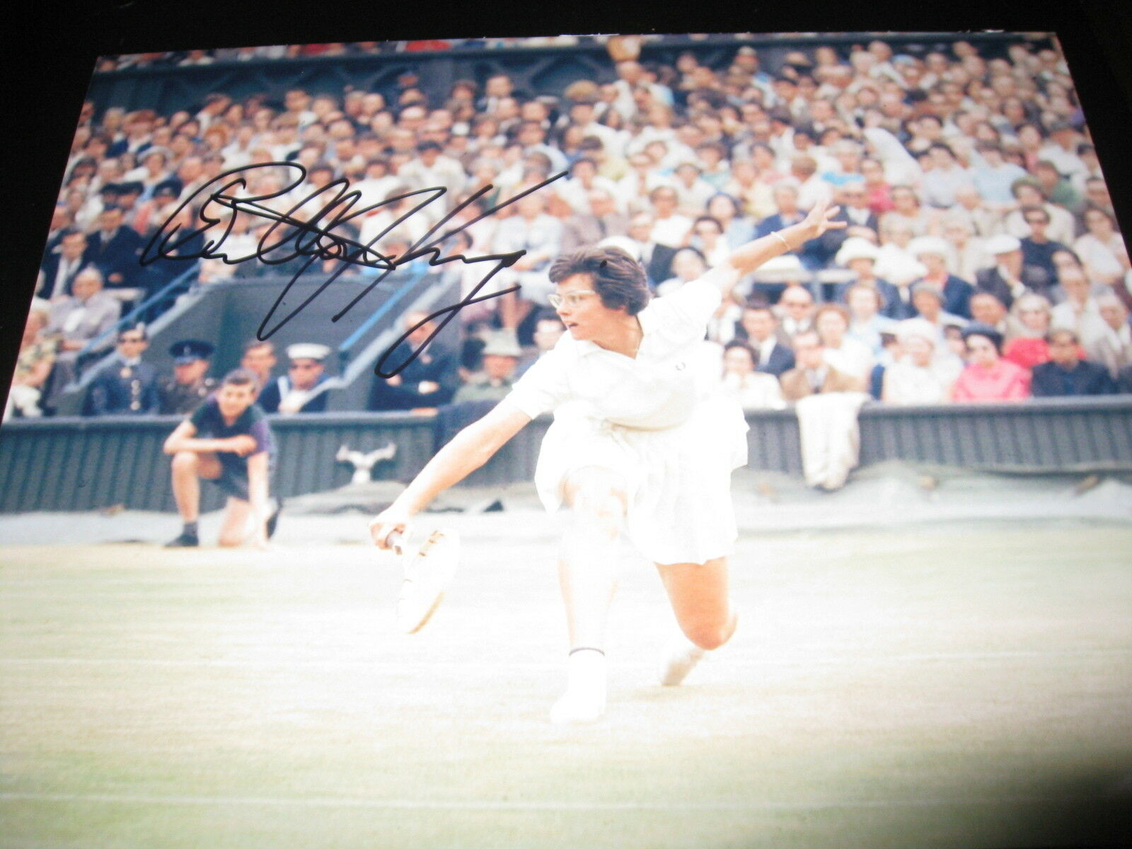 BILLIE JEAN KING SIGNED AUTOGRAPH 8x10 PHOTO TENNIS WIMBLEDON CHAMP ...