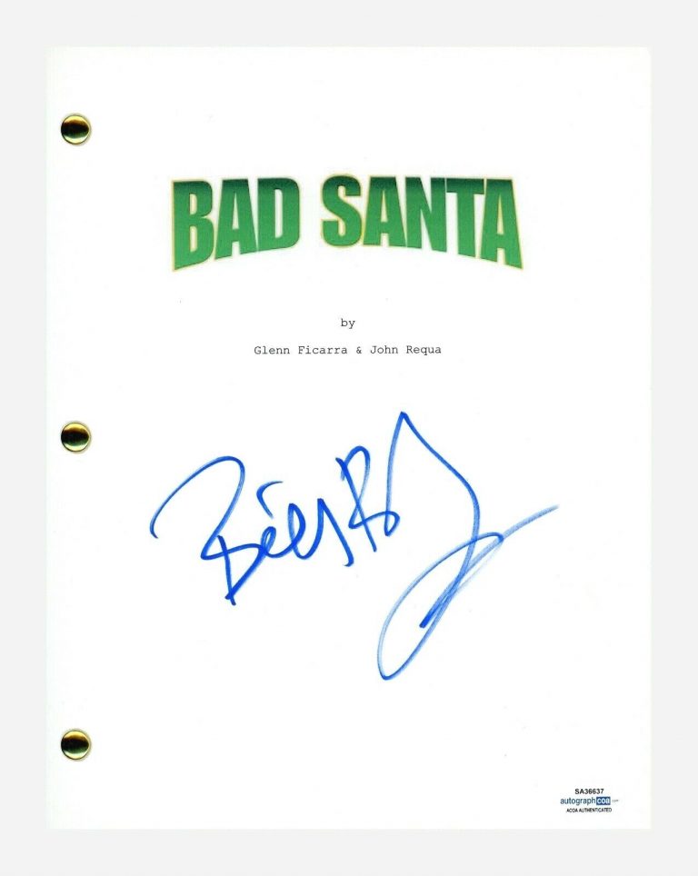 Billy Bob Thornton Signed Autographed BAD SANTA Movie Script ACOA COA ...
