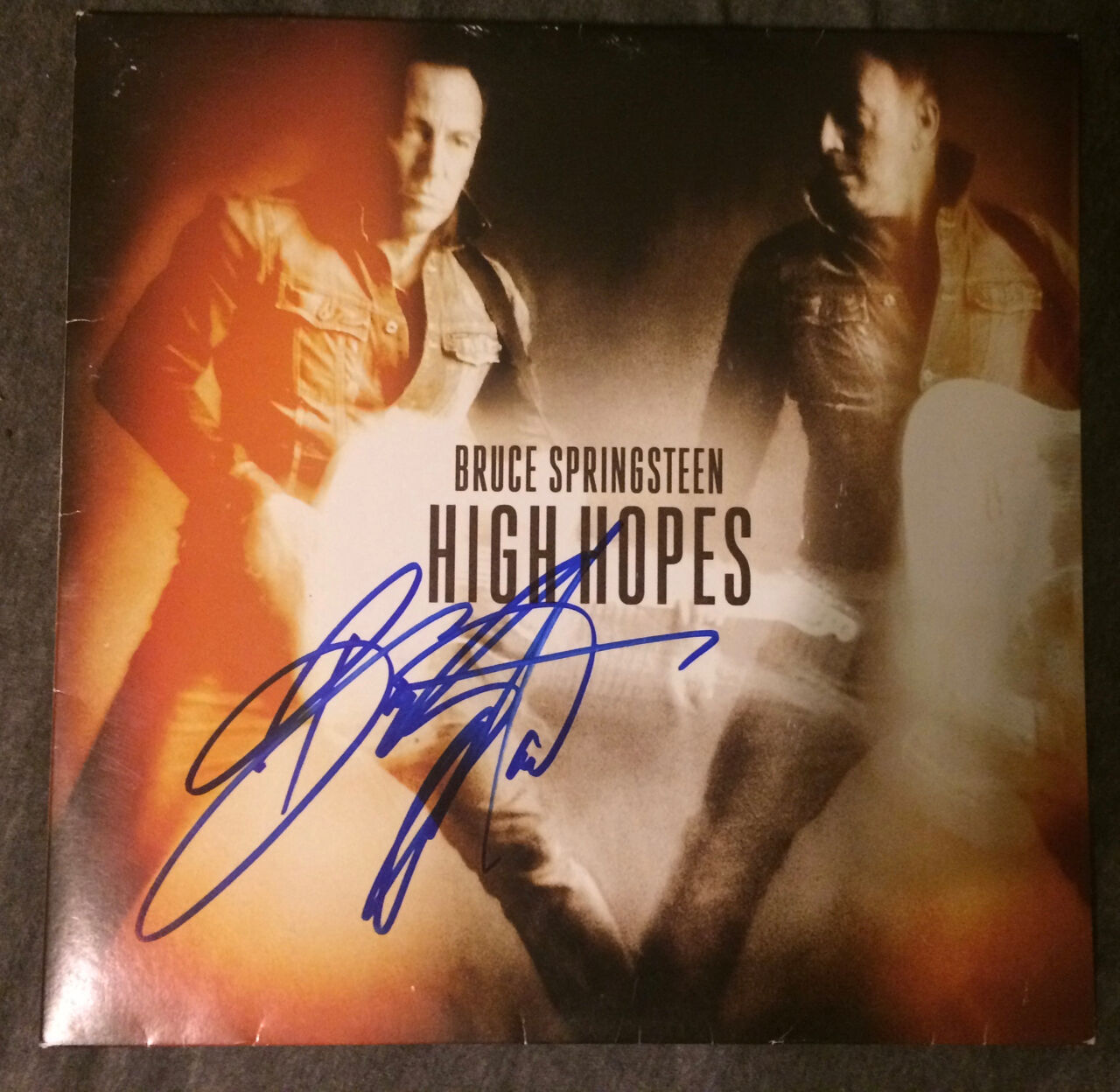 Bruce Springsteen Signed Autograph High Hopes Record Album LP Vinyl PSA ...
