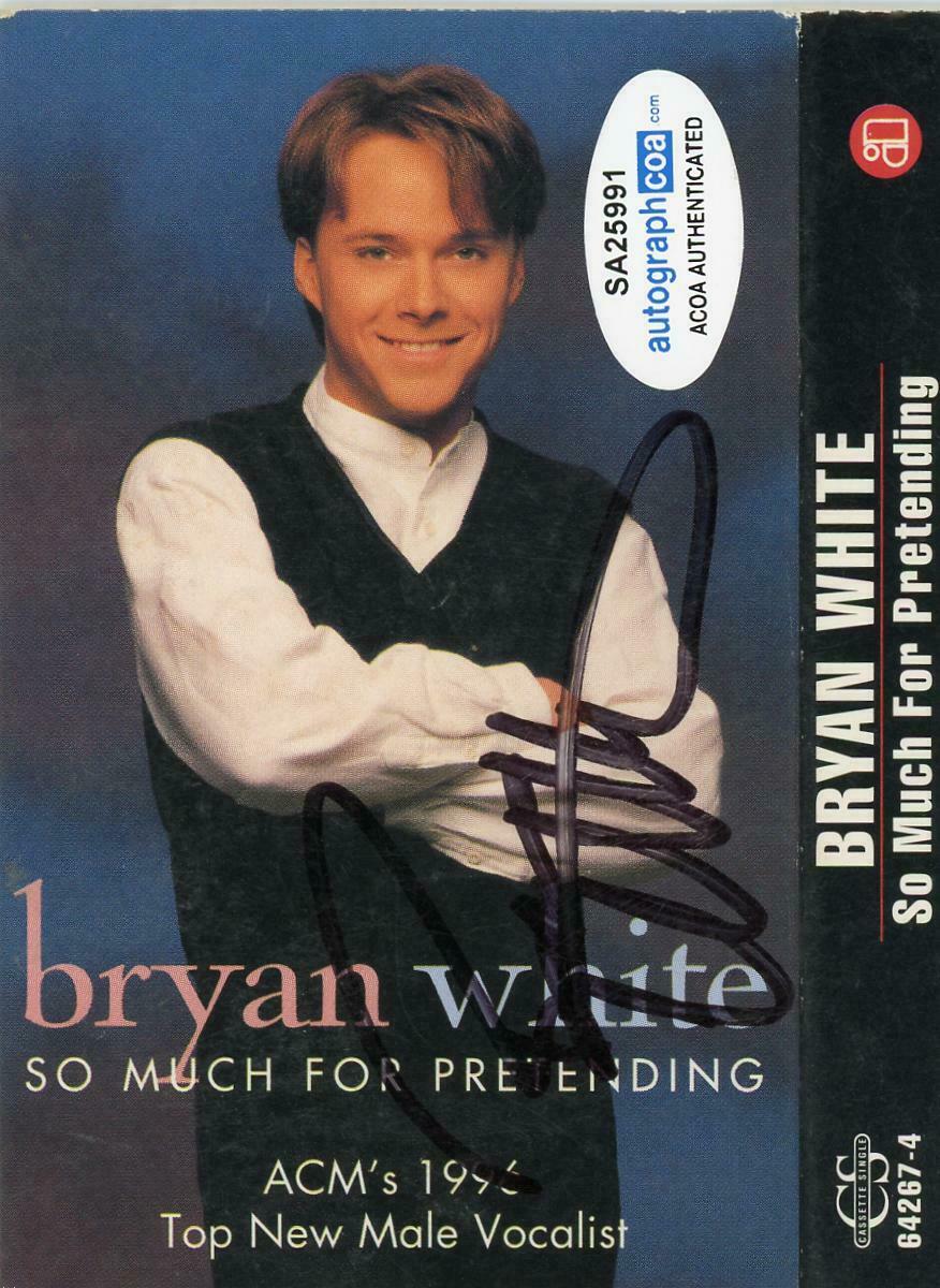 Bryan White "So Much for Pretending" AUTOGRAPH Signed Cassette Tape ...