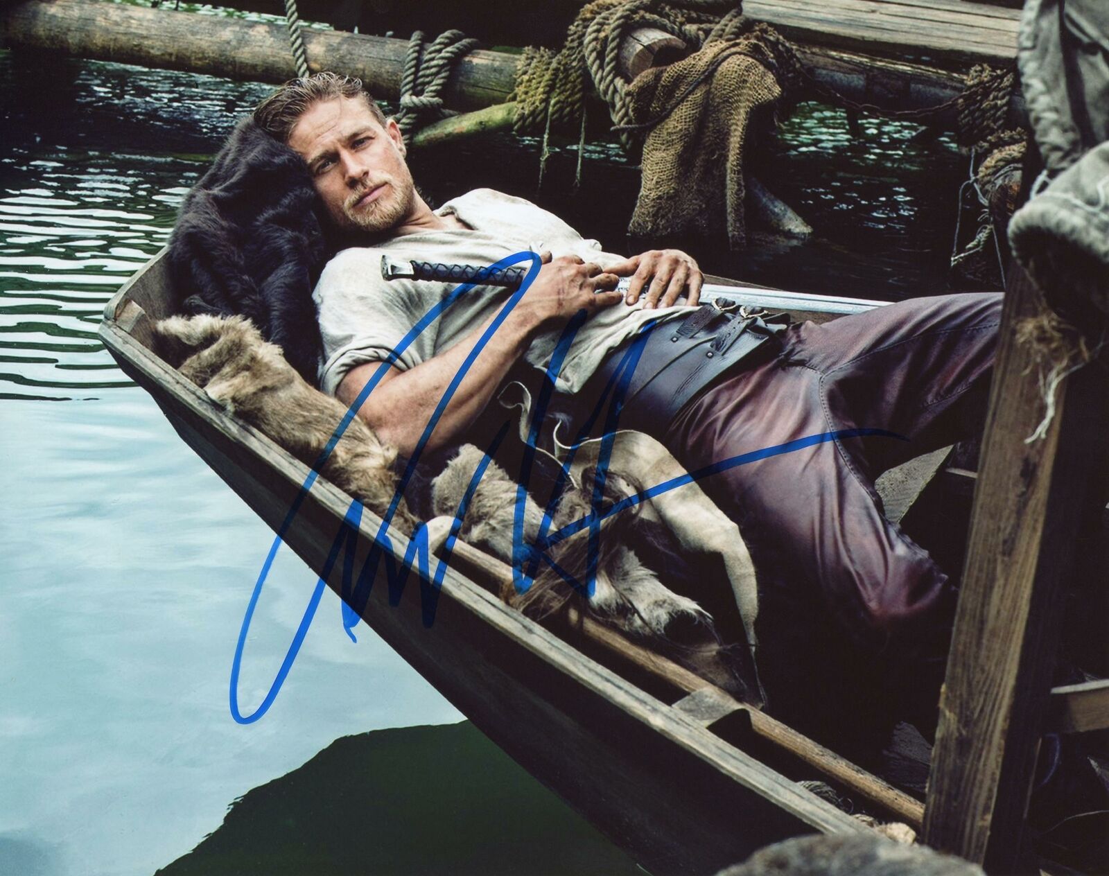 Charlie Hunnam "King Arthur" AUTOGRAPH Signed 8x10 Photo ACOA ...