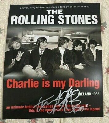 Charlie Watts signed autographed 8x10 photo Charlie is my Darling ...