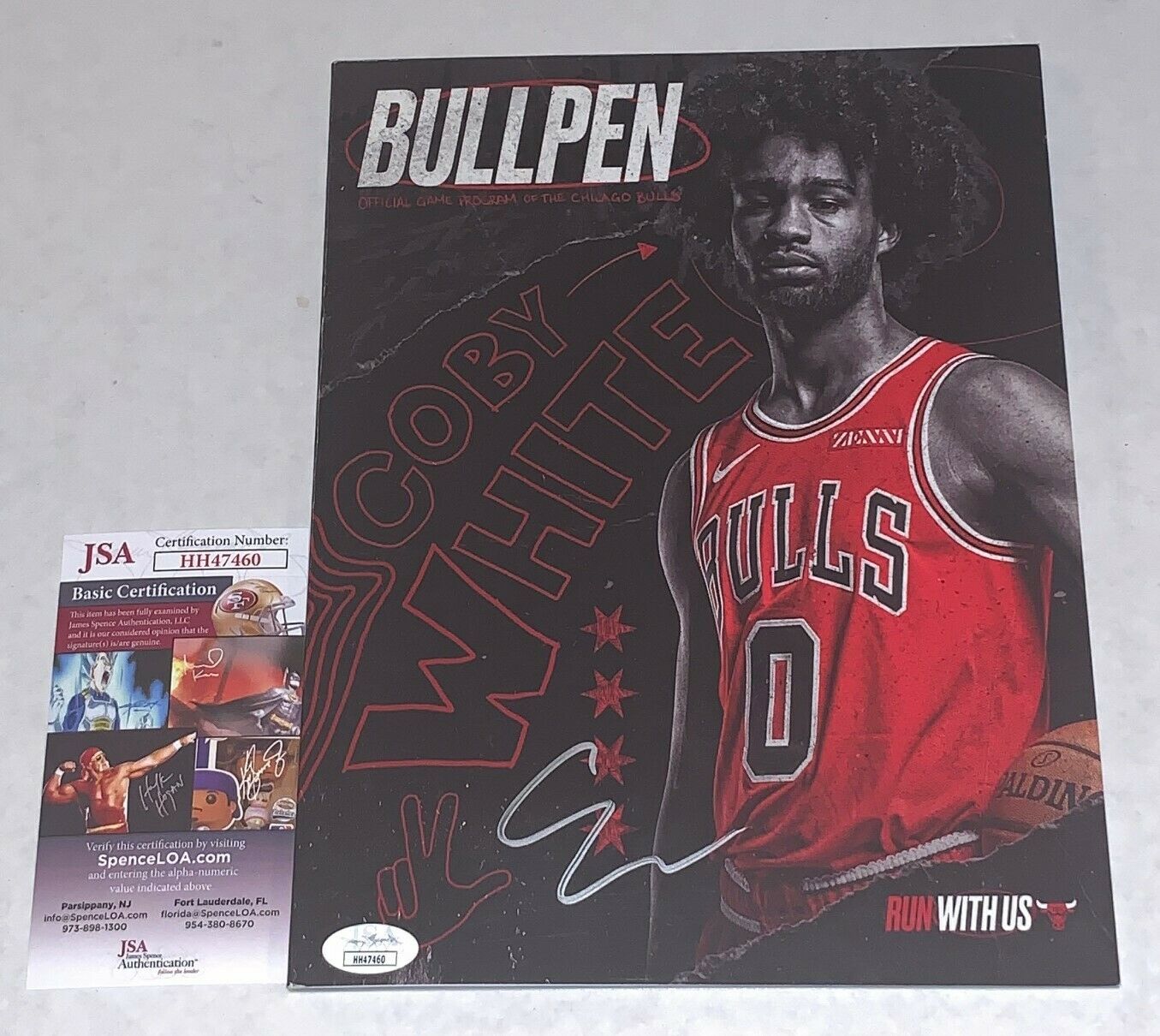 Coby White signed Chicago Bulls Official Game Program autographed JSA ...