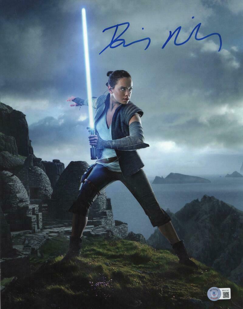 DAISY RIDLEY SIGNED 11X14 STAR WARS THE RISE OF SKYWALKER AUTOGRAPH ...