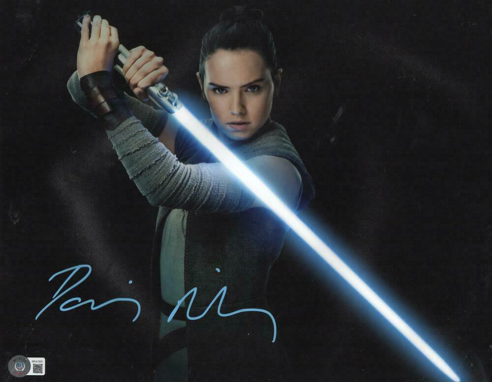 DAISY RIDLEY SIGNED 11X14 STAR WARS THE RISE OF SKYWALKER AUTOGRAPH ...