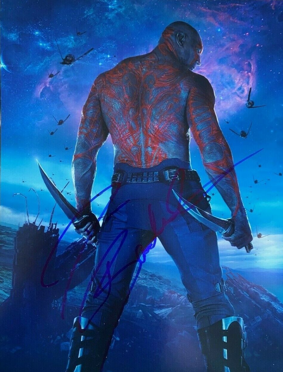 Dave Bautista Batista signed autographed 8x10 Guardians of the Galaxy ...