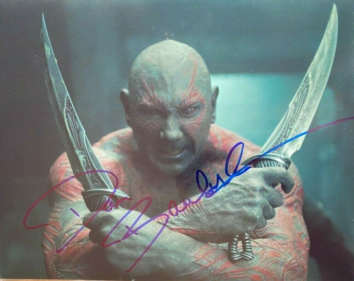 Dave Bautista Batista signed autographed 8x10 Guardians of the Galaxy ...