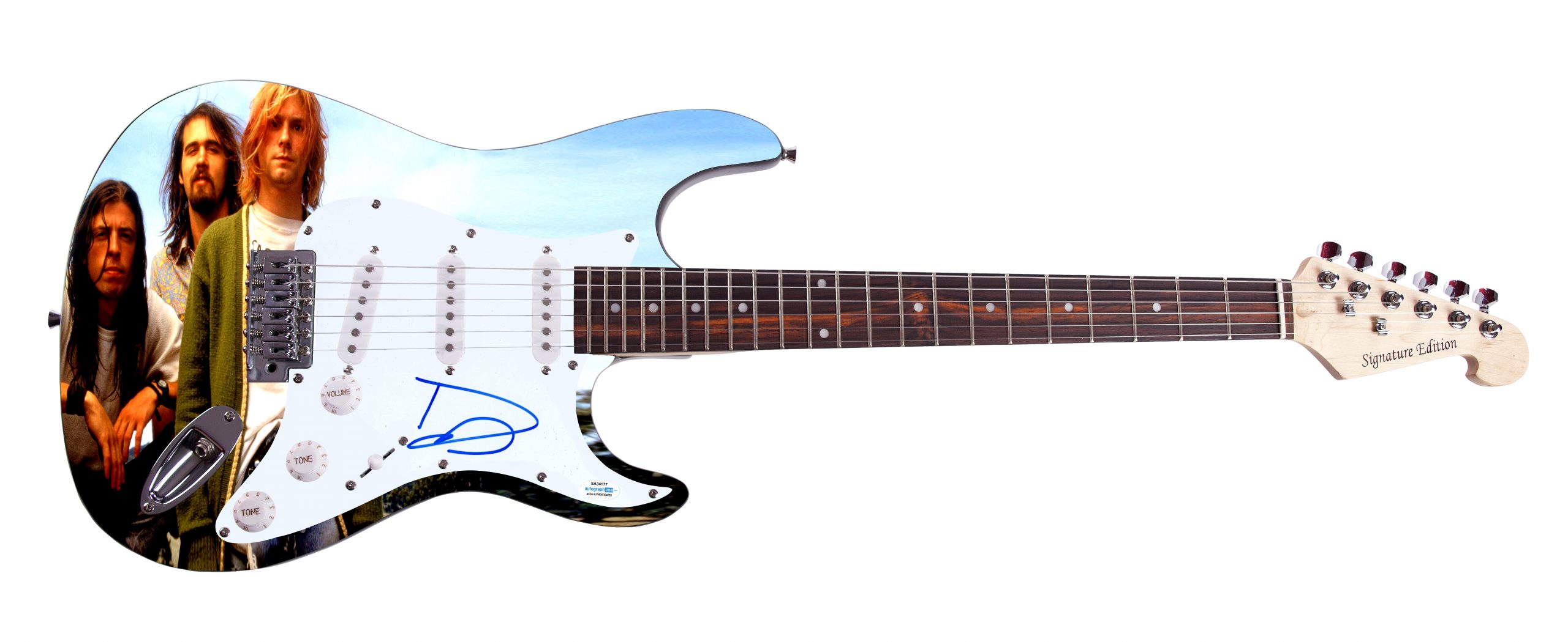 Dave Grohl Autographed Nirvana Foo Fighters Signed Guitar ACOA ...