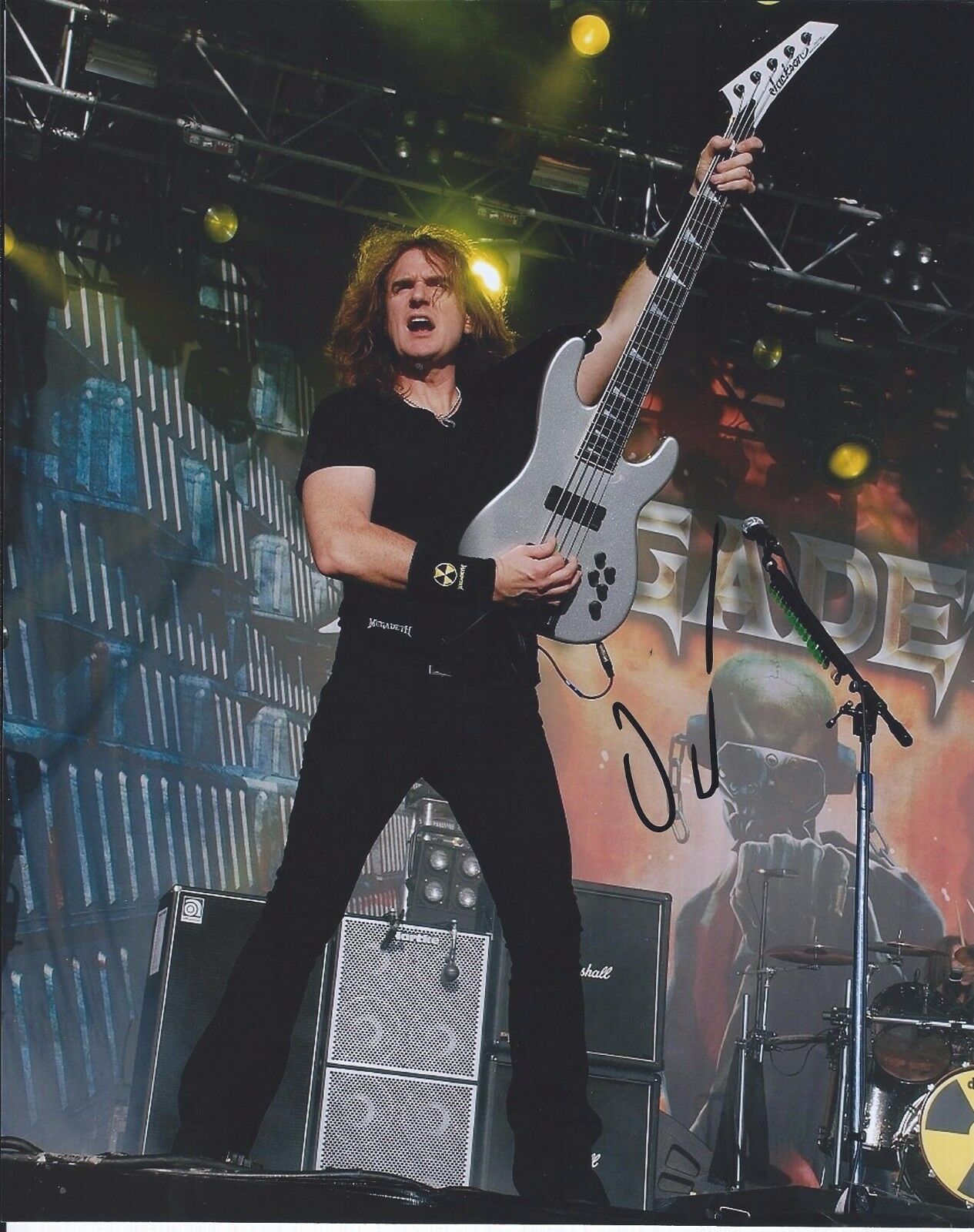 David Ellefson Dave Megadeth Bassist Signed Autographed 8X10 Photo C ...