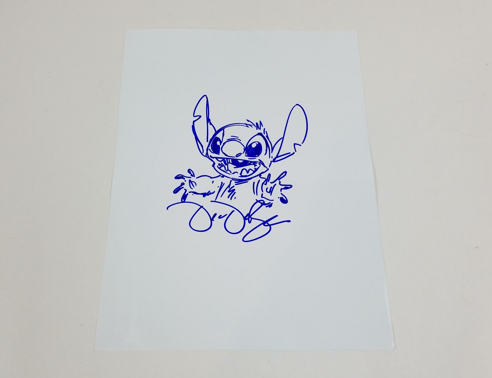 Dean DeBlois Autographed Signed Original Art Sketch Lilo & Stitch ...