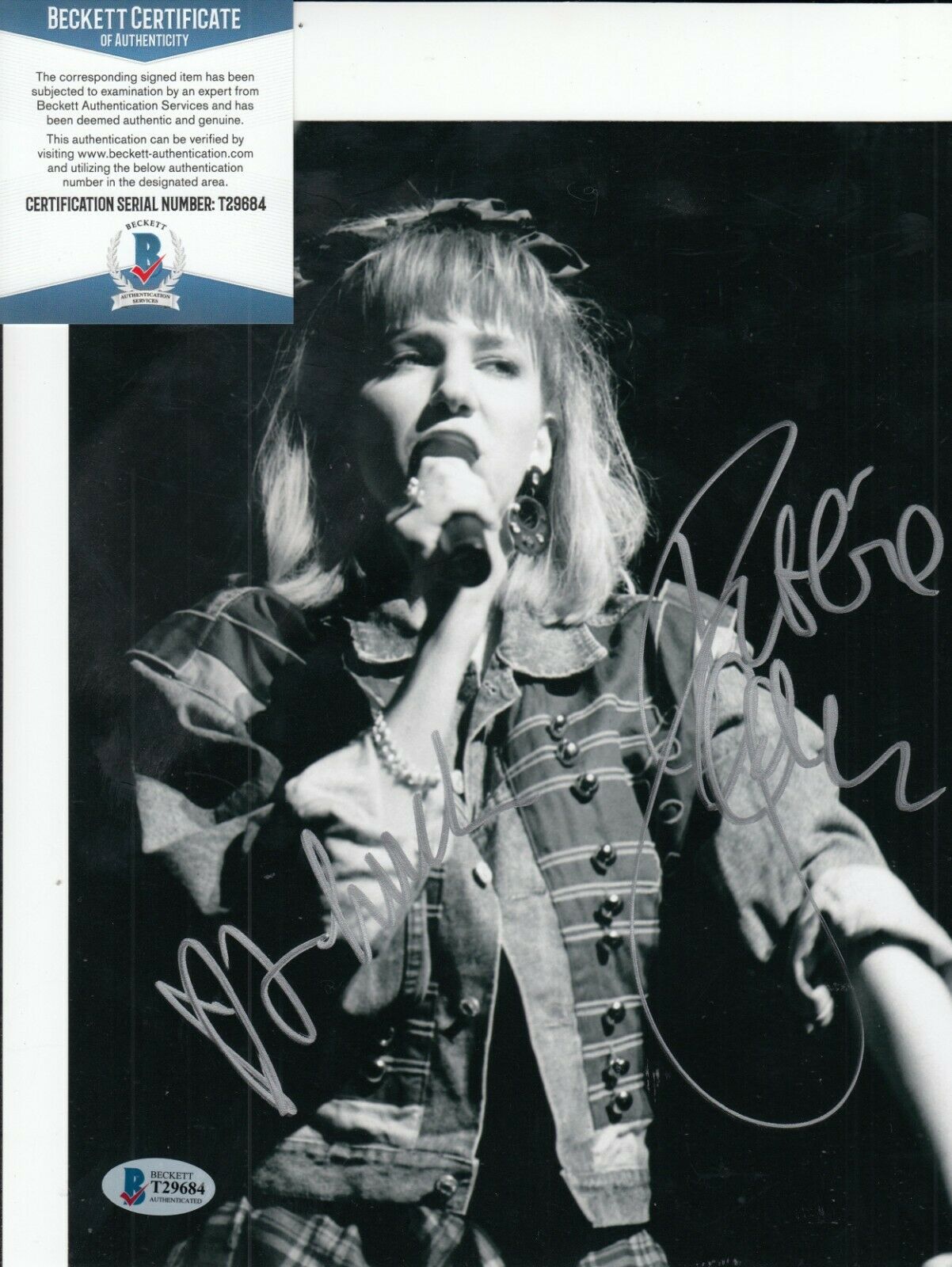 DEBBIE GIBSON signed (ONLY IN MY DREAMS) 1980'S SINGER 8X10 photo ...