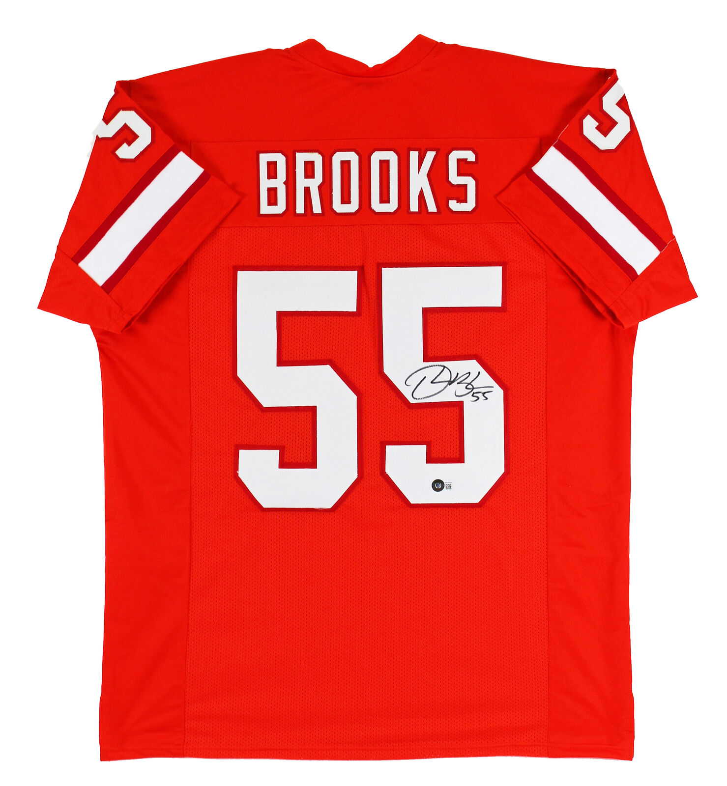 Derrick Brooks Authentic Signed Orange Throwback Pro Style Jersey BAS ...