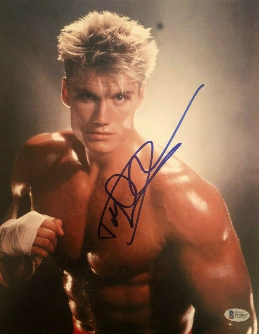 Dolph Lundgren signed autographed 11x14 Photo Drago Rocky IV ...