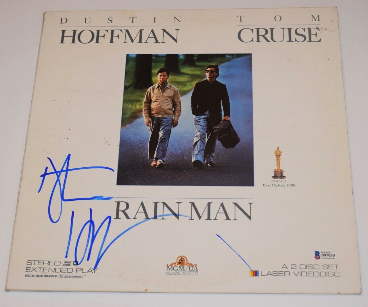 Dustin Hoffman Signed Autographed RAIN MAN Laserdisc Album Cover ...