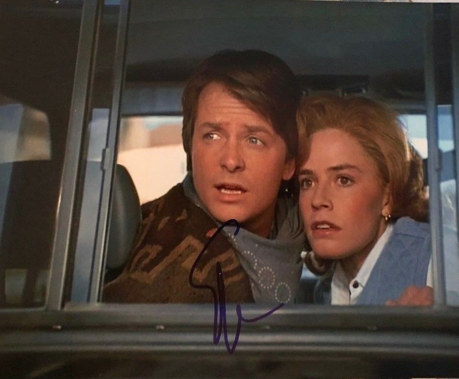 Elisabeth Shue Michael J Fox signed autographed 8x10 Photo Back to the Future | Autographia